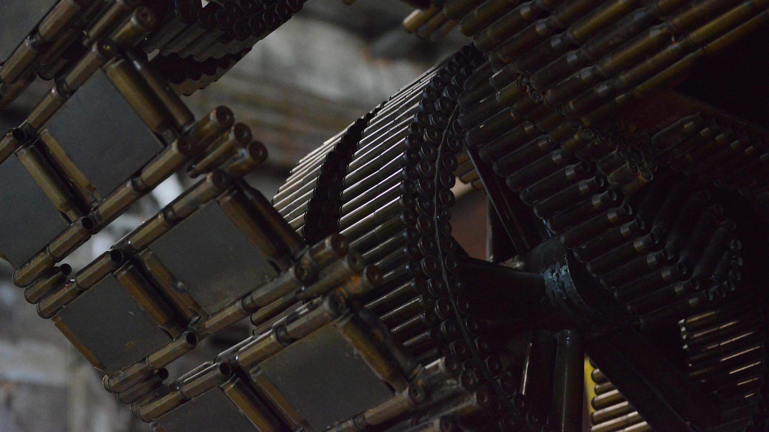 Life-size tank model made of almost 50,000 cartridge cases wows NE ...