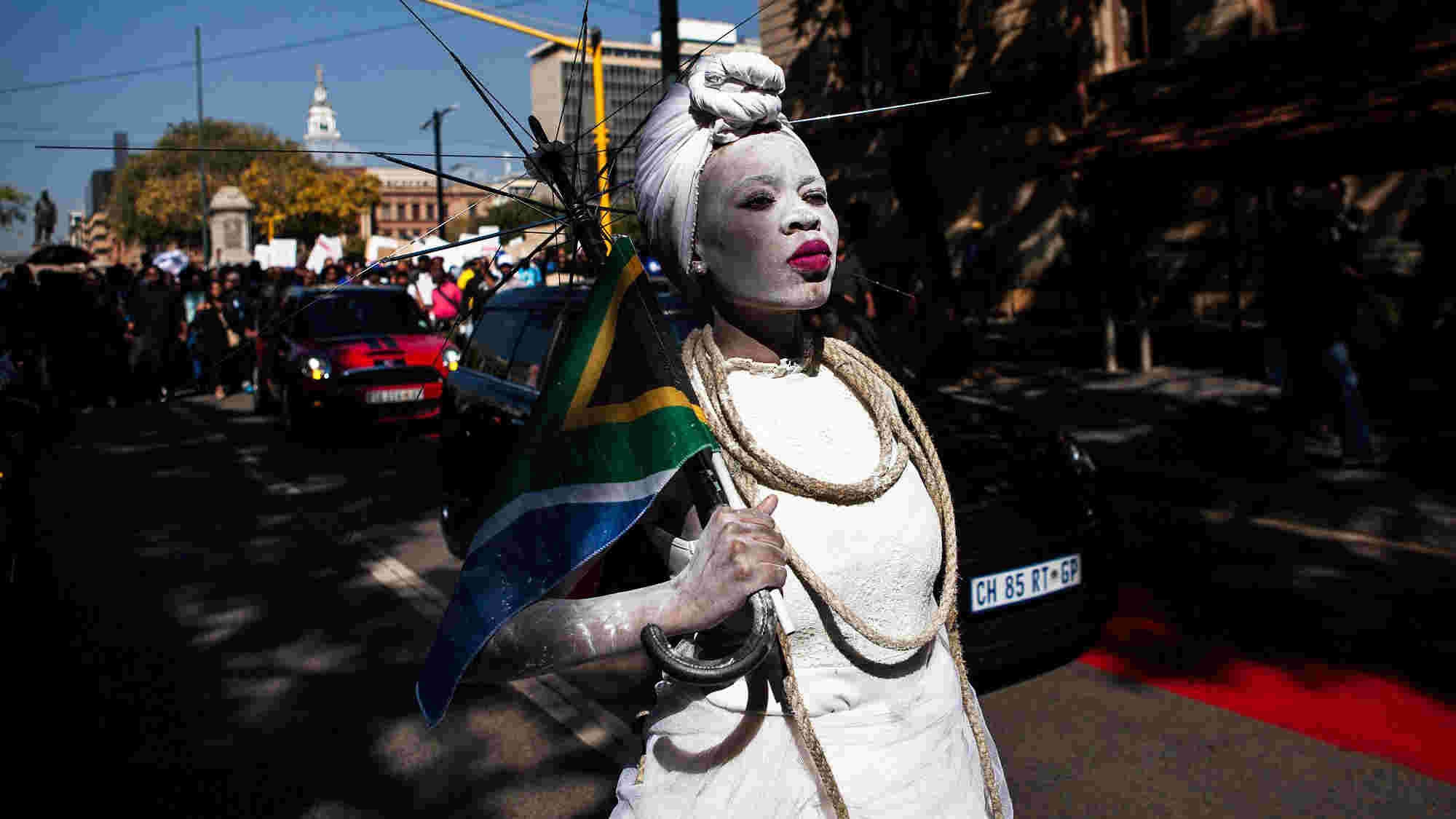 South African protesters decry violence against women - CGTN