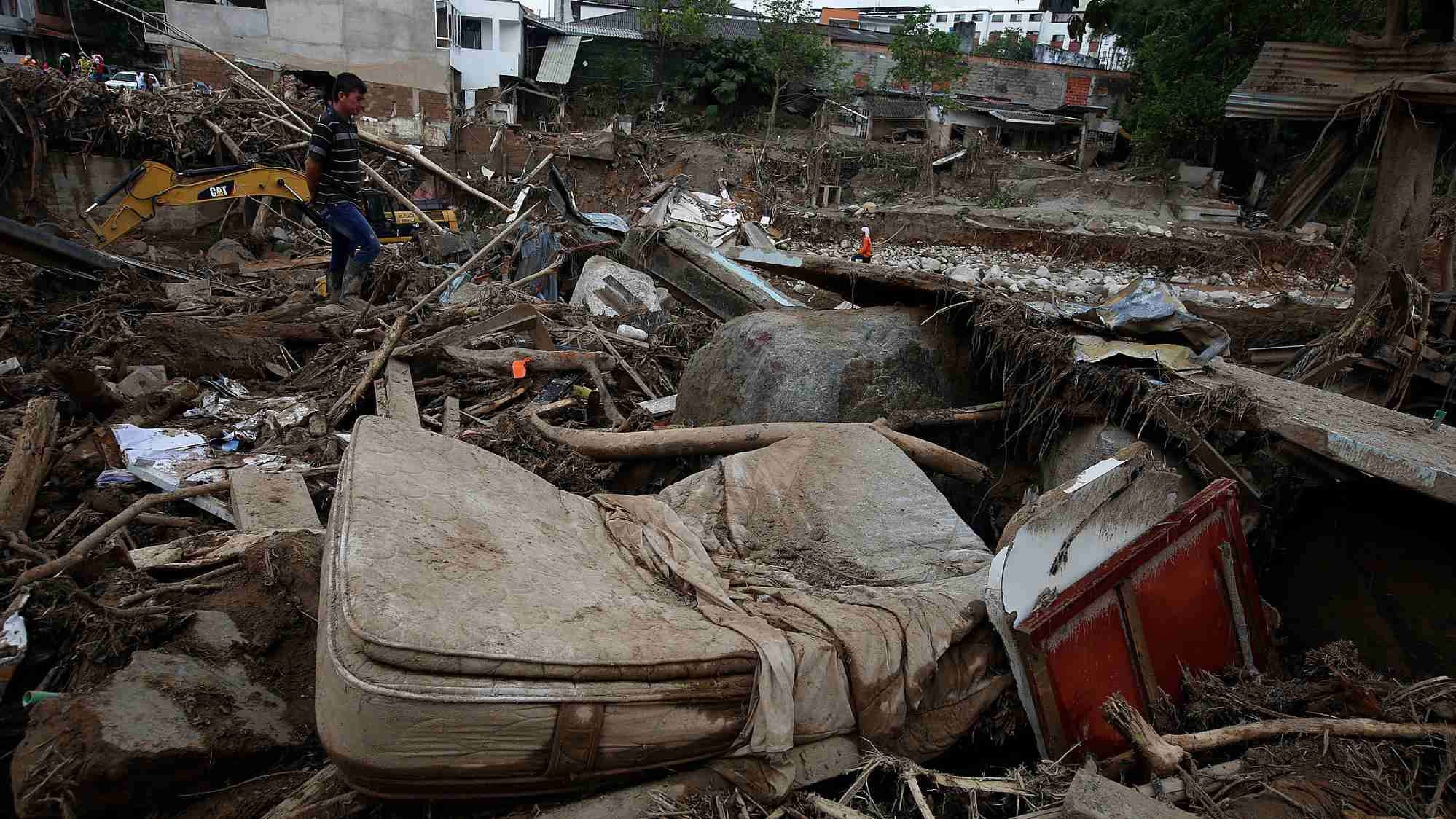 Death toll of Colombia landslide climbs to 286 - CGTN