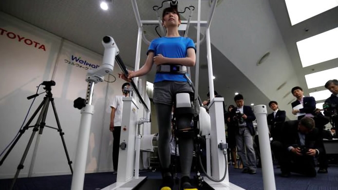 The robot keeping elderly people mobile, one step at a time - CGTN