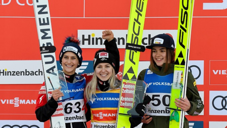 Austria's Hoelzl takes 4 straight wins in women's ski World Cup - CGTN