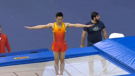 China dominate trampoline events at the FIG World Cup in Baku - CGTN