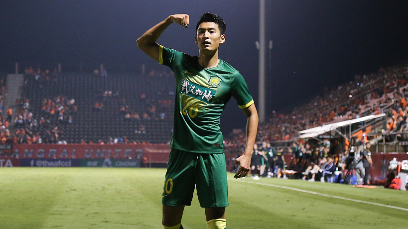 Beijing, China. 17th Feb, 2015. Players of China's Beijing Guoan FC ...