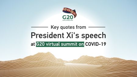 Key quotes from President Xi's speech at G20 virtual summit - CGTN