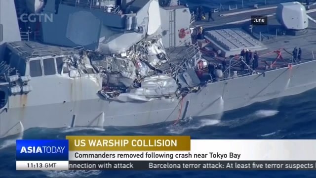US Warship Collision: Commanders removed following crash near Tokyo Bay ...