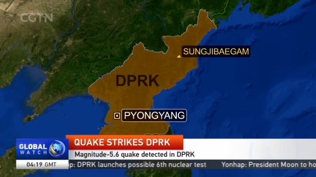 Quake Strikes DPRK: Magnitude-5.6 quake detected in DPRK - CGTN