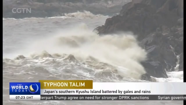 Typhoon Talim: Japan's southern Kyushu Island battered by gales and ...