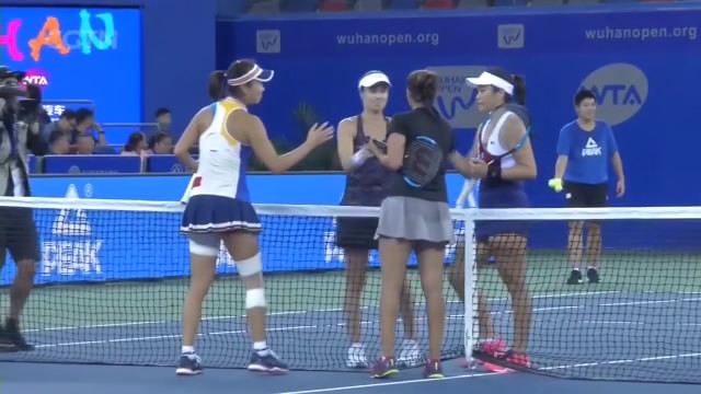 WTA Wuhan Open: Chan & Hingis beat Peng & Mirza 7-6, 6-4 - CGTN