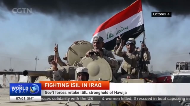 Fighting ISIL in Iraq: Gov't forces retake ISIL stronghold of Hawija - CGTN