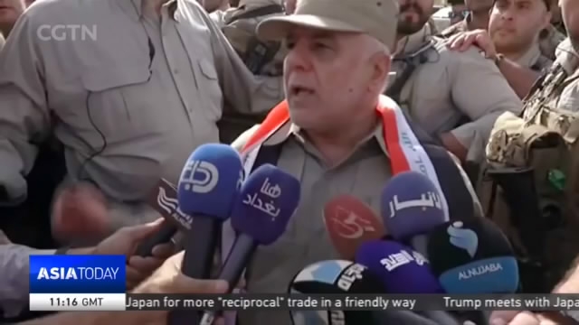 Fighting ISIL: Iraqi PM declares militant group's defeat in country - CGTN