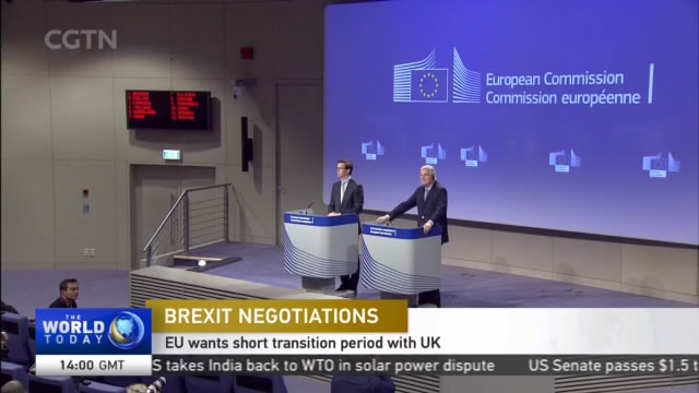 Brexit Negotiations: EU wants short transition period with UK - CGTN